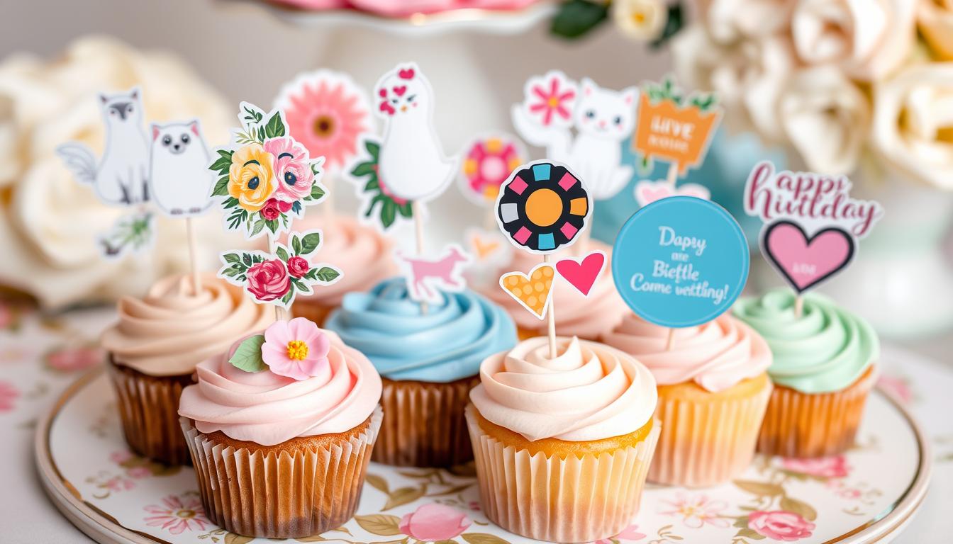 Custom cupcake topper ideas for personalized treats